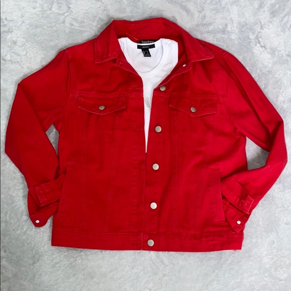 Rare Red Jean Jacket ! - Gem